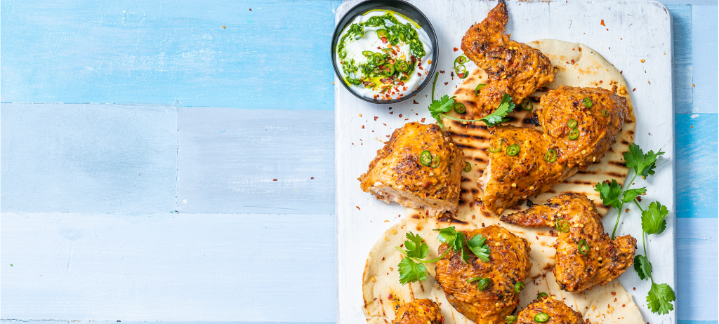 Barbequed butter chicken - Astral Chicken