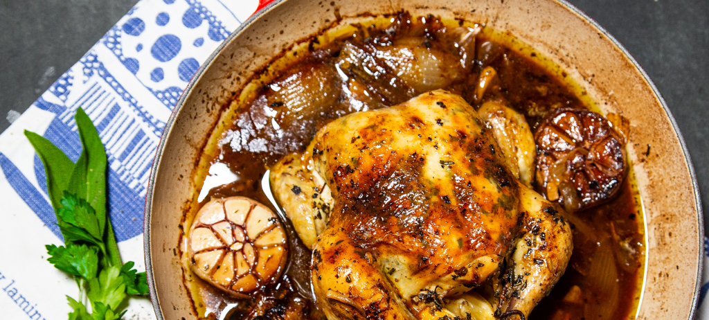 Buttery herb roast chicken - Astral Chicken