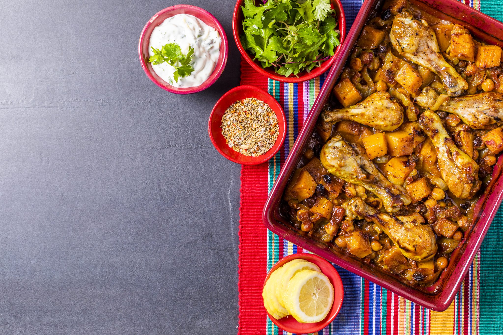 Chicken and butternut with yoghurt dressing - Astral Chicken
